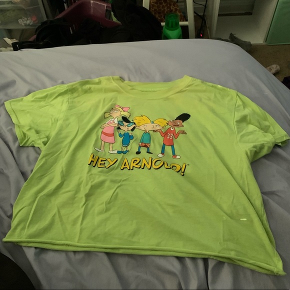 Nickelodeon | Tops | 2 For Green Hey Arnold Crop Top | Poshmark